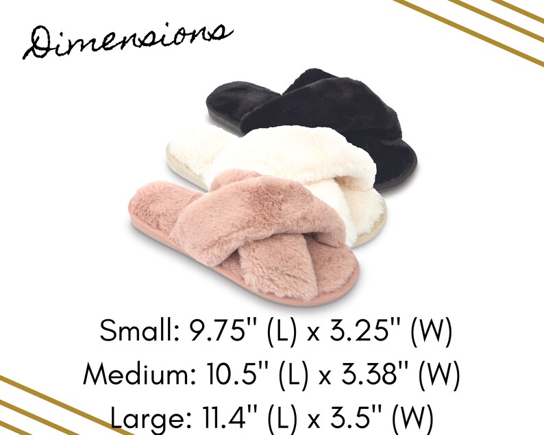 Custom Monogram Slide Slippers - Personalized Fuzzy Slippers - Women's ...