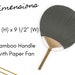 Bamboo Handle Paddle Fans - Paper Paddle Fans - Wedding Favor - Summer ...