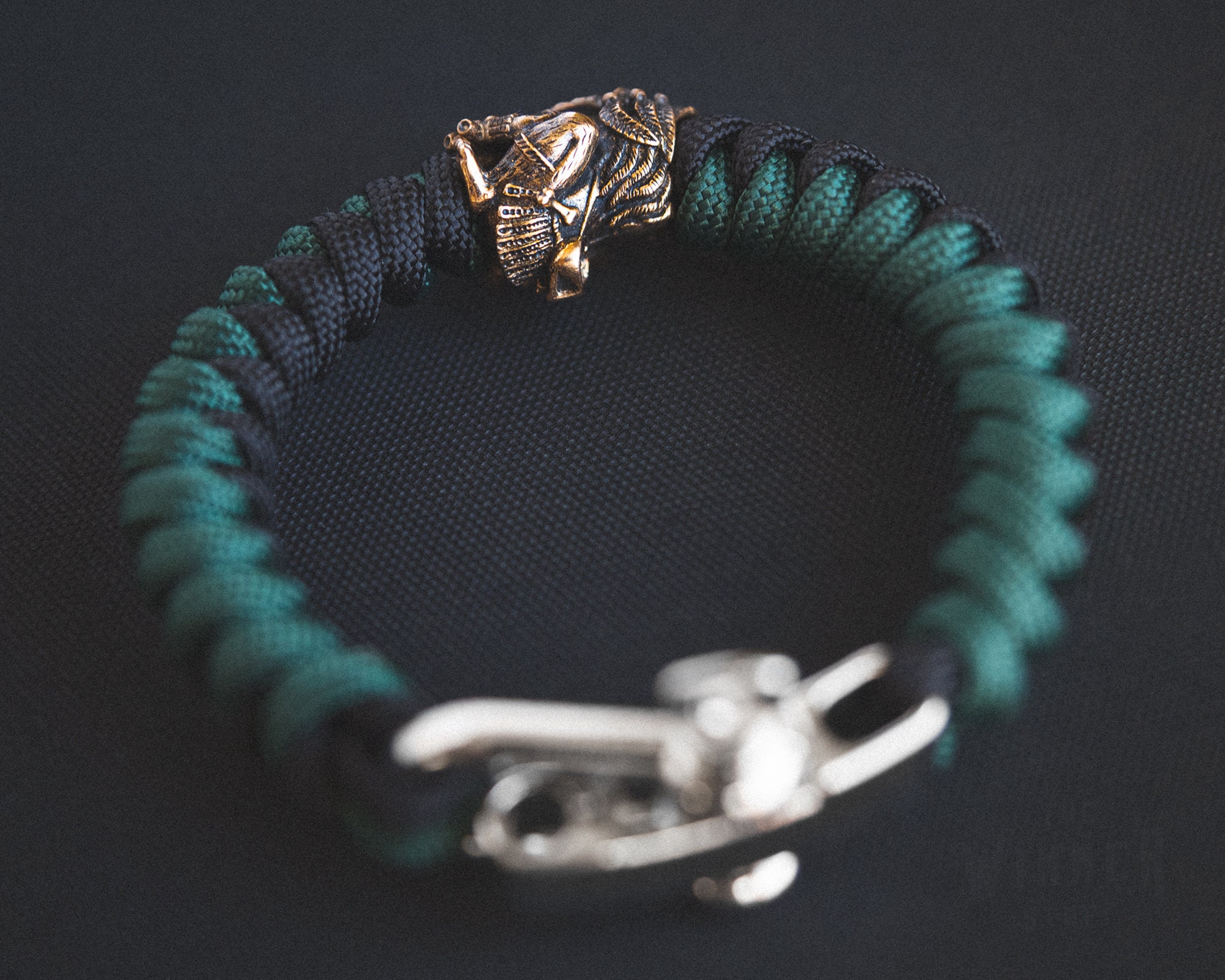 VooDoo Snake Knot weave Paracord bracelet with knife bead | Etsy