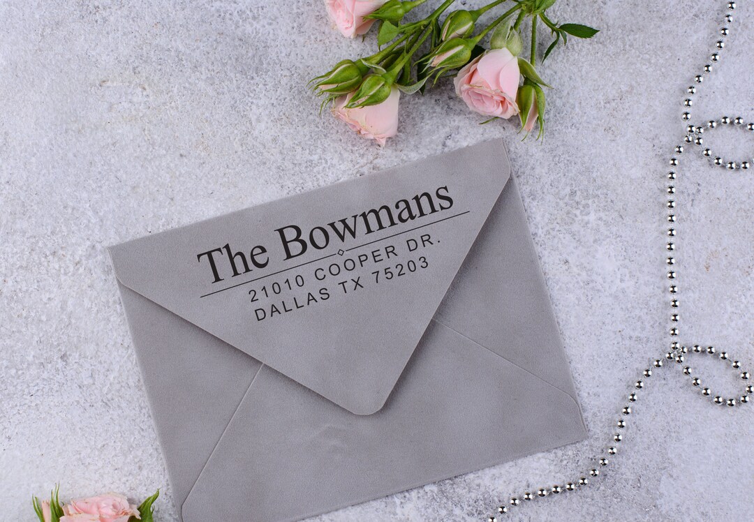 Wooden Address Stamp,custom Return Address Stamp,return Address Stamp ...