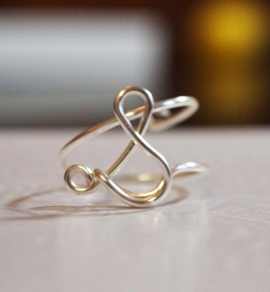 Initial "s" Wire Wrapped Ring - Etsy