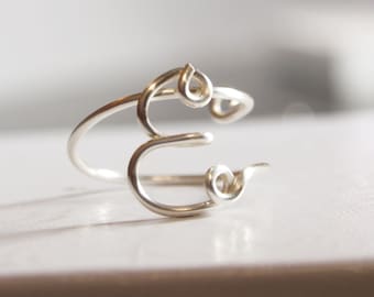 Wire Initial Ring - Etsy