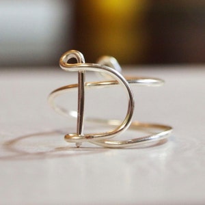 Initial "d" Wire Wrapped Ring - Etsy