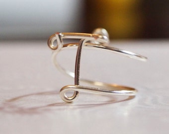 Initial b Wire Wrapped Ring | Etsy
