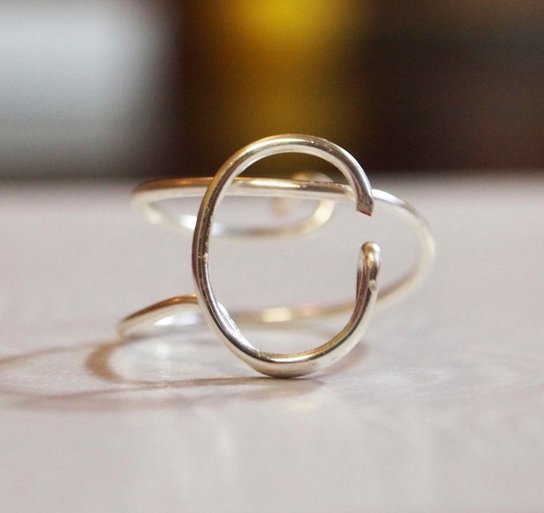 Initial c Wire Wrapped Ring - Etsy