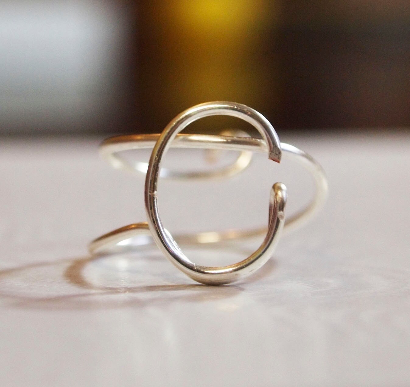 Initial c Wire Wrapped Ring - Etsy