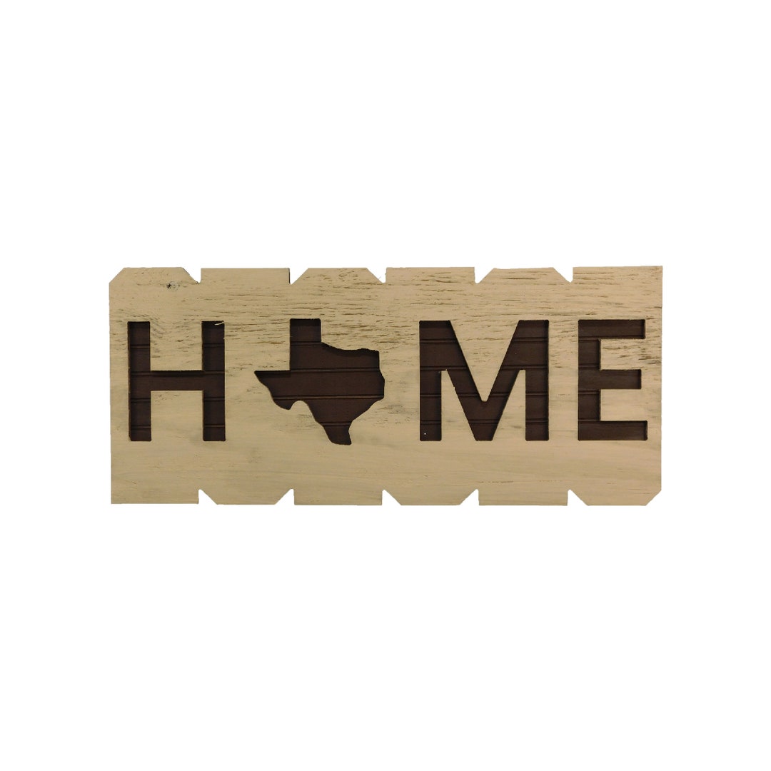 Faux Fence Board Rustic Wood Sign Your Home State Home State - Etsy