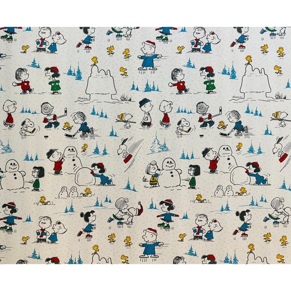 Peanuts Wrapping Paper - Etsy