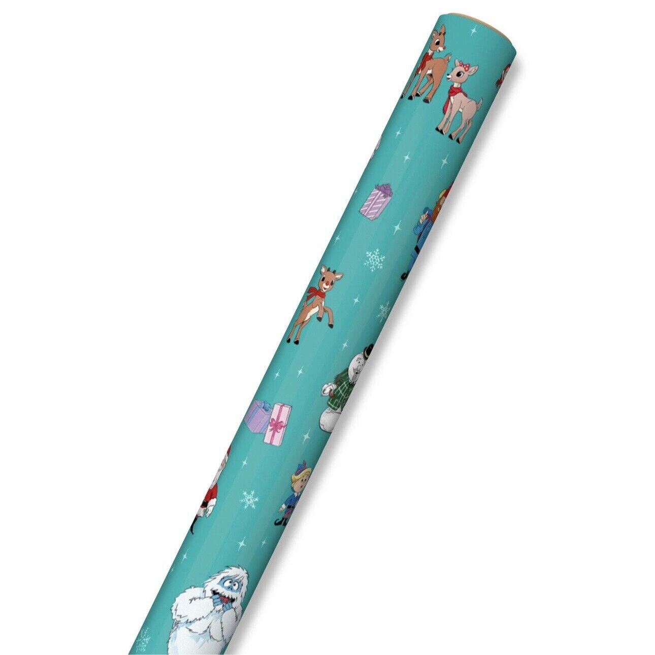 Hallmark Wrapping Paper Christmas Rudolph the Red-nosed Reindeer Blue ...
