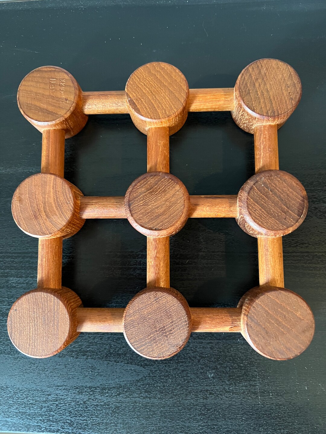 Danish Mid Century Modern Trivet Make of Teak Wood - Marked Nissan ...