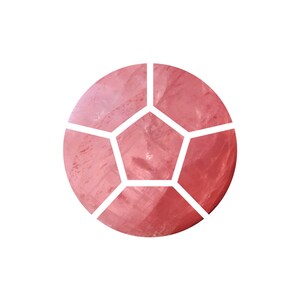 Minimalist Crystal Gem Texture Art Print Set on Photographic Paper ...