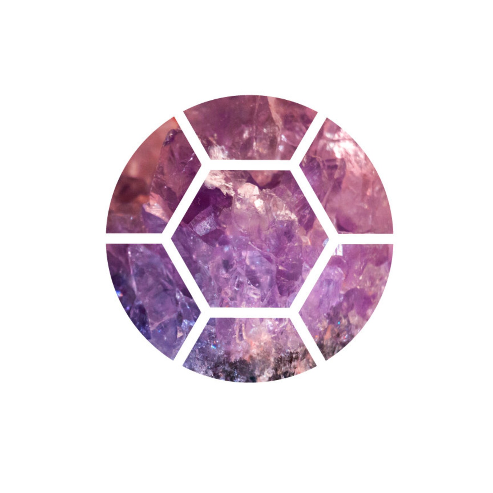 Minimalist Crystal Gem Texture Art Print Set on Photographic - Etsy