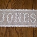 Filet Crochet Last Name Doily for Wedding Anniversary Gift | Etsy