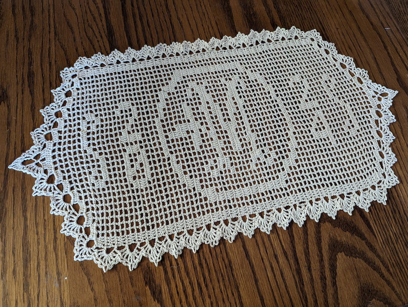 Personalized Crochet Monogrammed Doily for Lace Wedding Keepsake Gift ...
