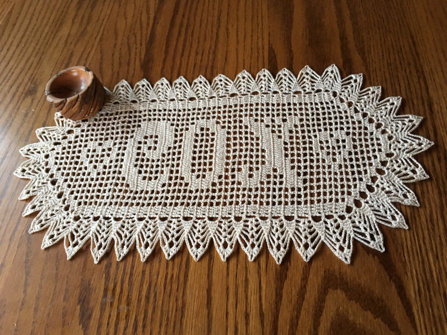 Personalized Crochet Name Doily for Lace Anniversary - Etsy