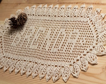 Special Custom Handmade Crocheted Name Doilies Crochet Name Doily ...
