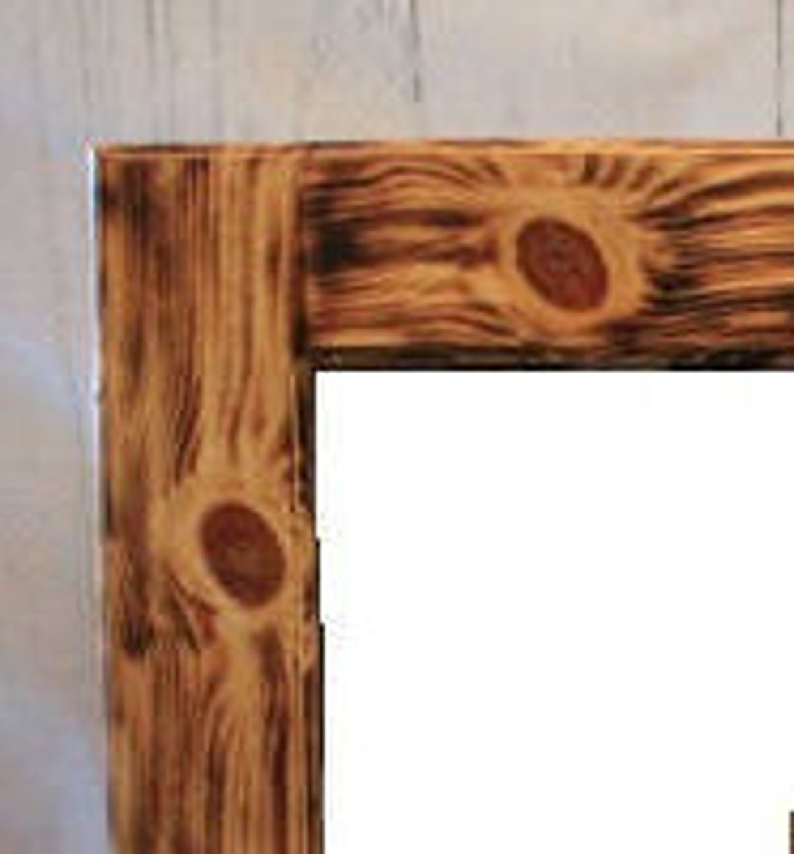 Custom Burnt Wood Frames Wooden Picture Frame Rustic Wood - Etsy