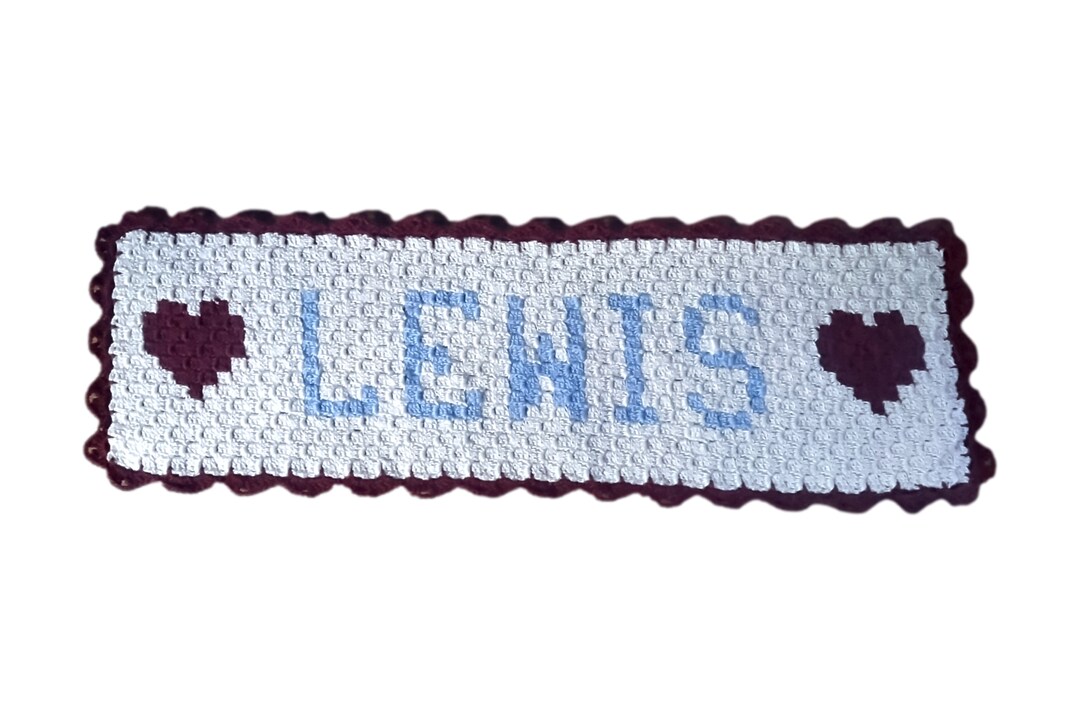 Personalized Crochet Name Doily - Etsy