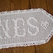 Filet Crochet Last Name Doily for Wedding Anniversary Gift - Etsy