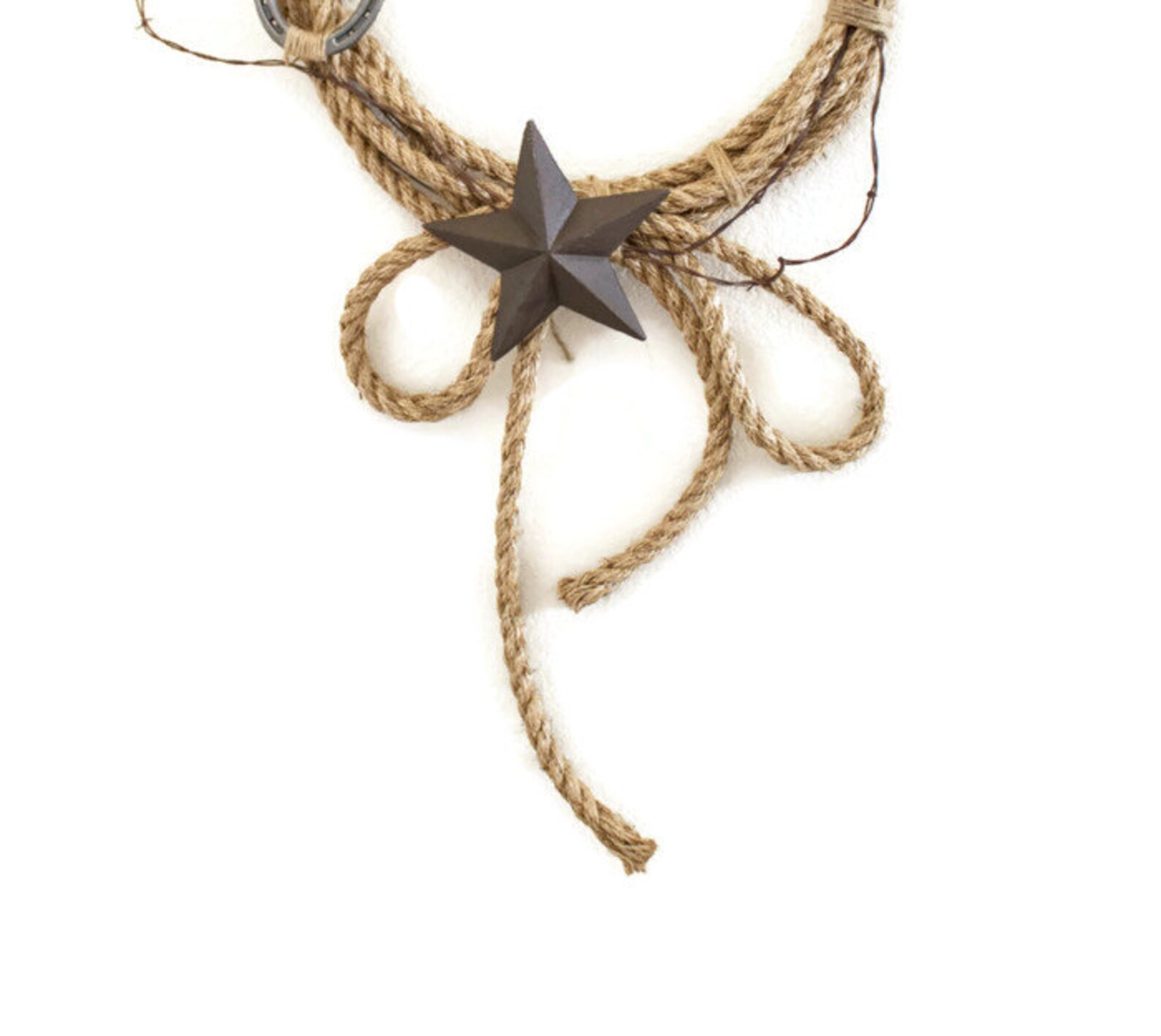 Western Style Rope, Barbed Wire and Spurs Wreath - Etsy