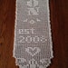 Filet Crochet Family Heirloom Name Doily for Wedding Gift - Etsy