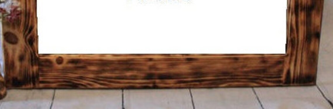 Custom Burnt Wood Frames Wooden Picture Frame Rustic Wood | Etsy