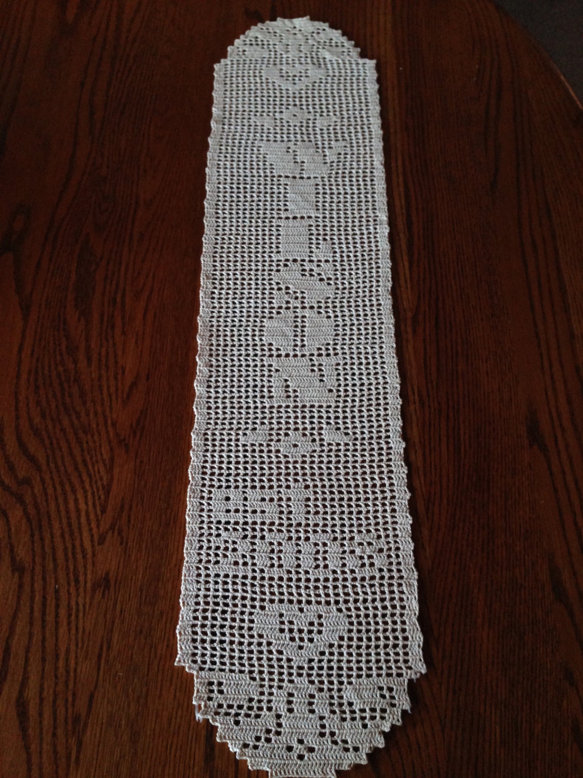 Filet Crochet Family Heirloom Name Doily - Etsy