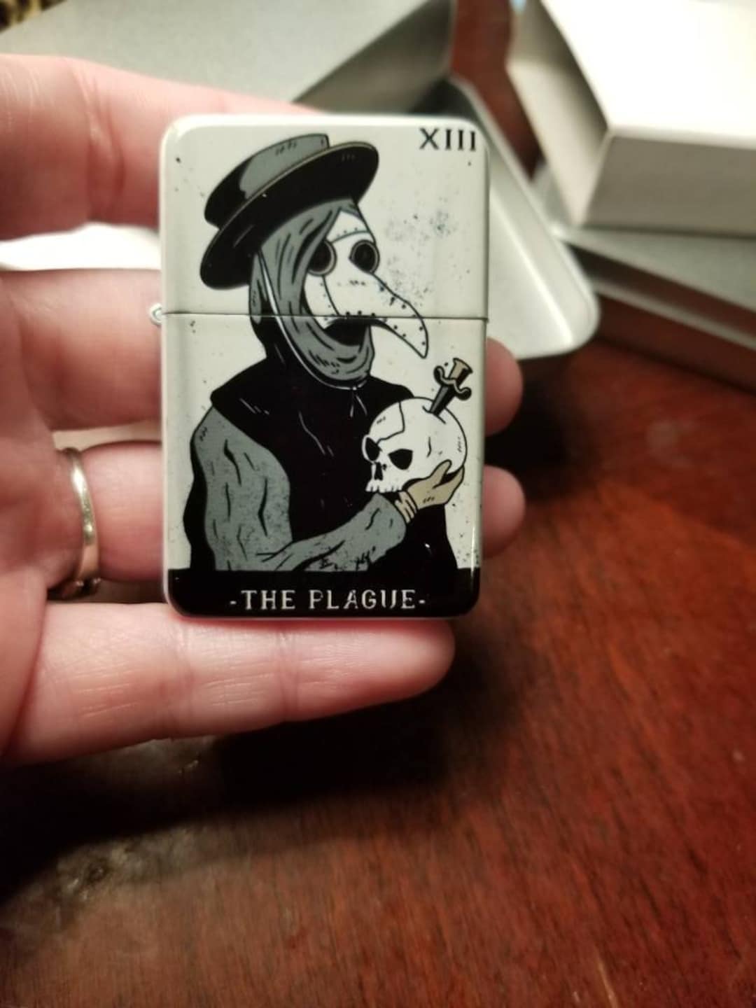 Plague Doctor Flip Top Lighter - Etsy