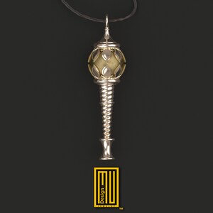 Golden or Silver Pendant Indian Mystic Hanuman's Gada - Etsy