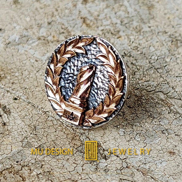 Masonic Lapel Broken Column - Etsy