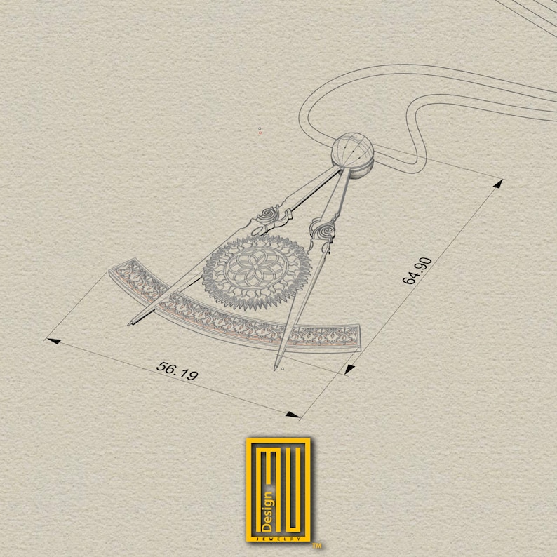 Masonic Pendant Past Master Symbol Without Square | Etsy