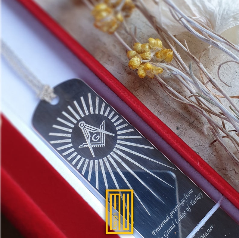 Masonic Bookmark 925K Sterling Silver Handmade Accessory - Etsy Canada