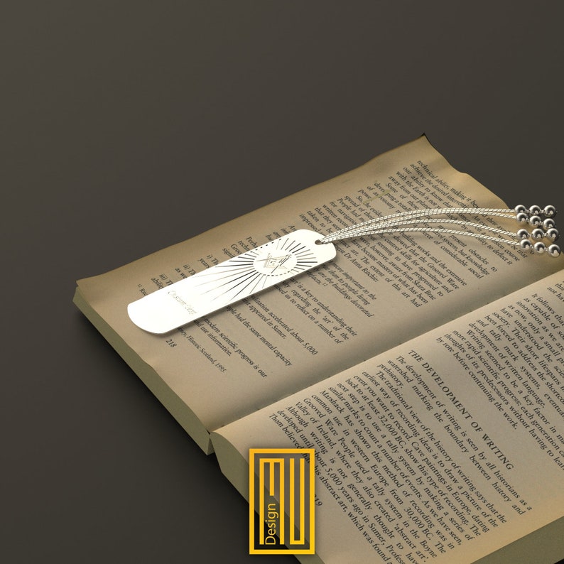 Masonic Bookmark 925K Sterling Silver | Etsy
