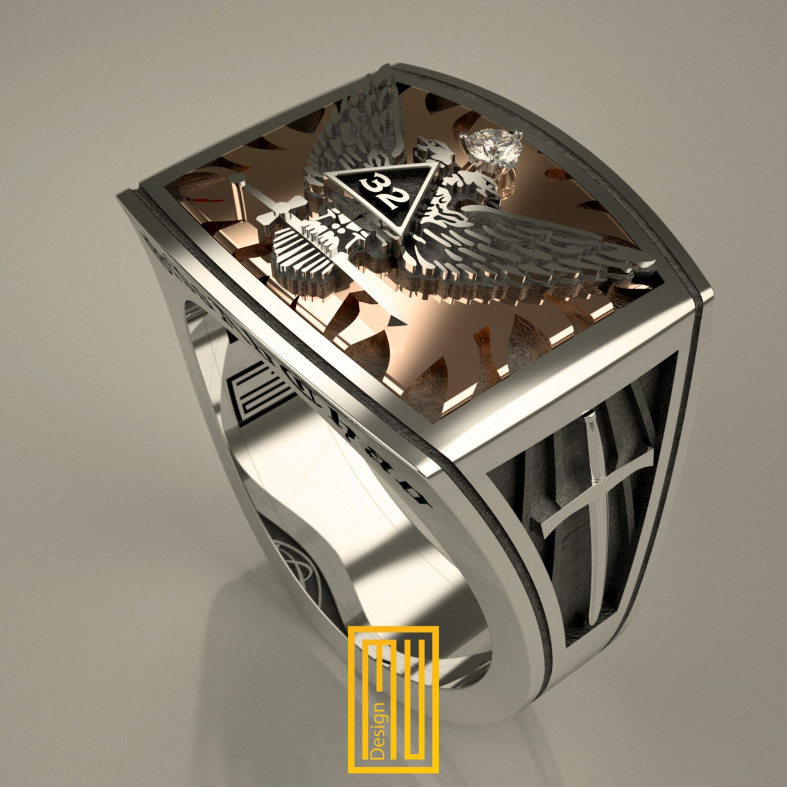 Ring for AASR 32nd Degree - Etsy
