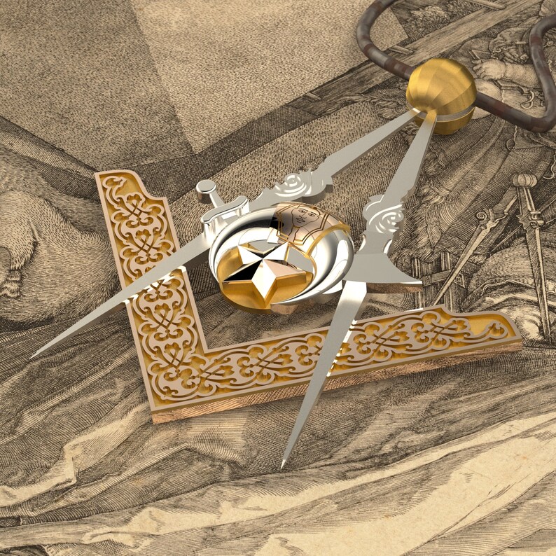 Masonic Pendant AAONMS Shriner Scimitar Handmade Jewelry - Etsy