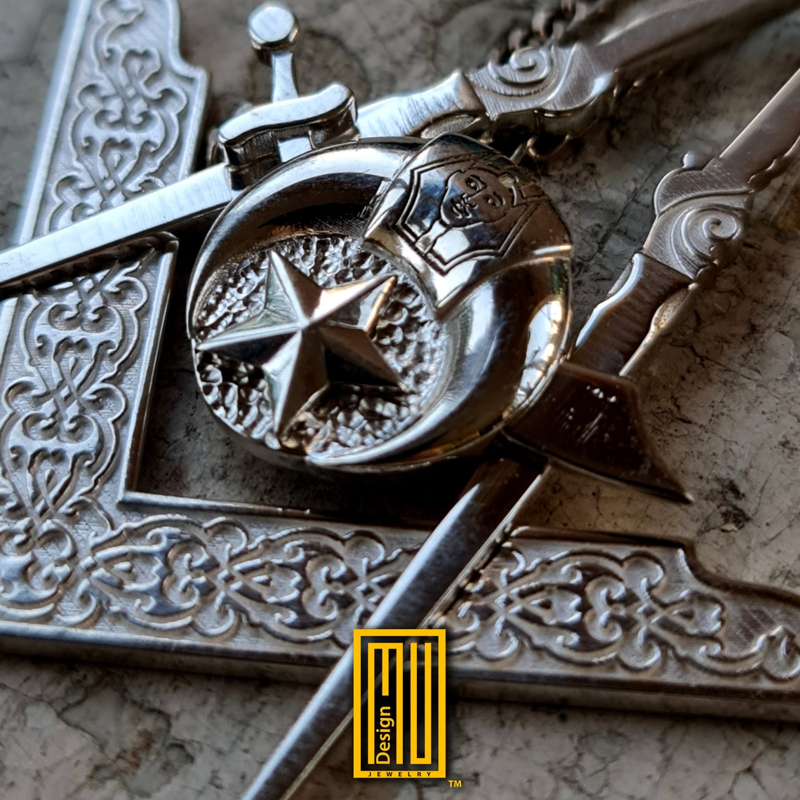 Masonic Pendant AAONMS Shriner Scimitar | Etsy
