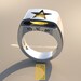 OES Order of Eastern Star Ring With Amber Gemstone - Etsy