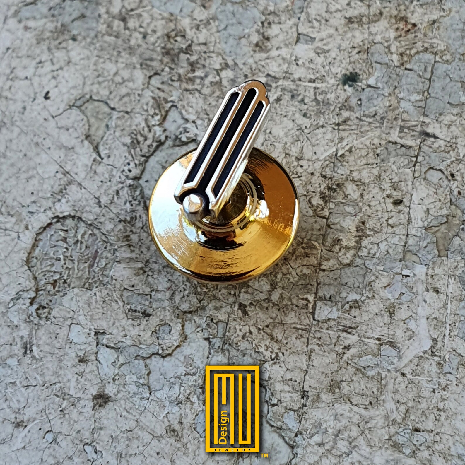 Masonic Plumb Lapel Pin 925K Sterling Silver | Etsy
