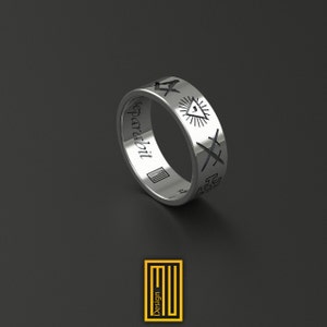 Civil War Ring With Old Symbols - Etsy