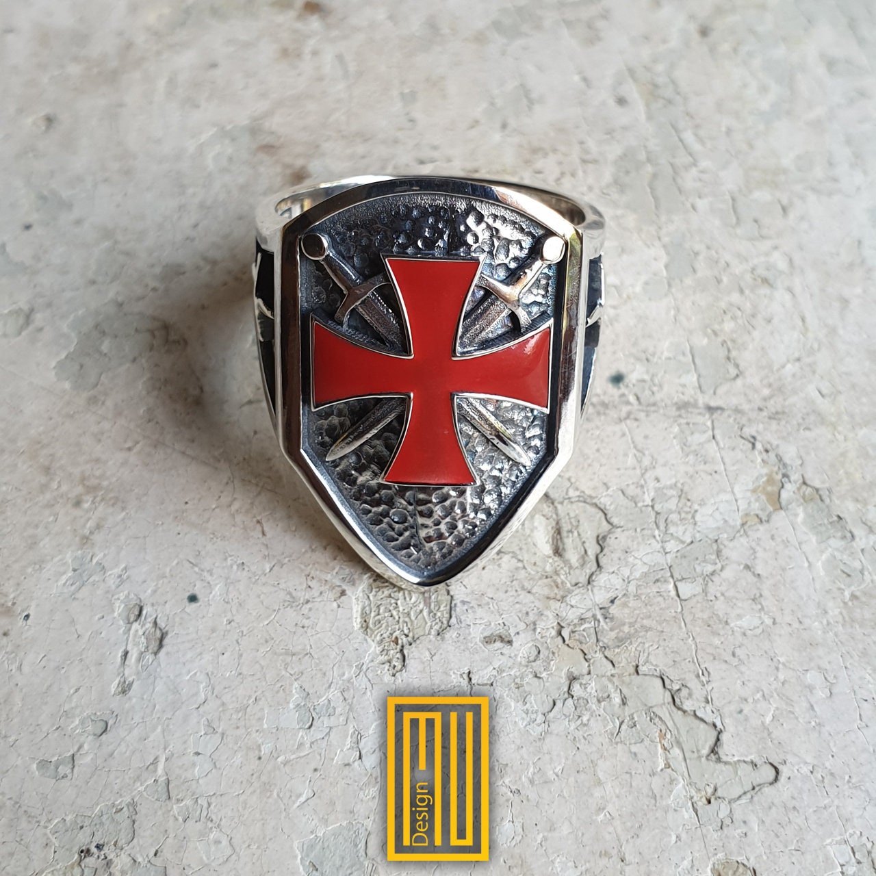The Knights Templar Ring - Etsy UK