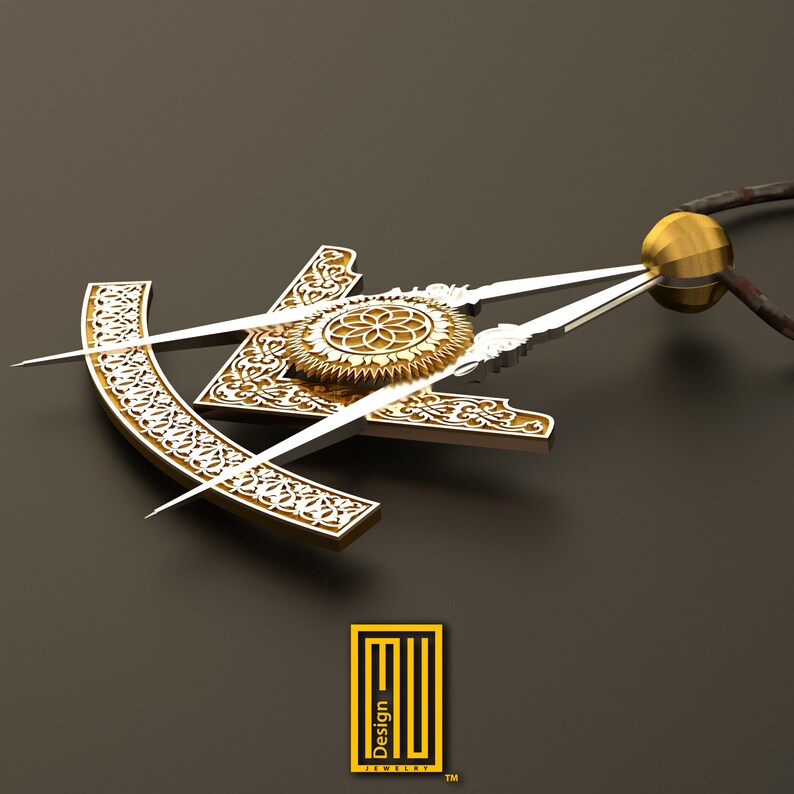 Masonic Pendant Past Master Symbol With Square - Etsy