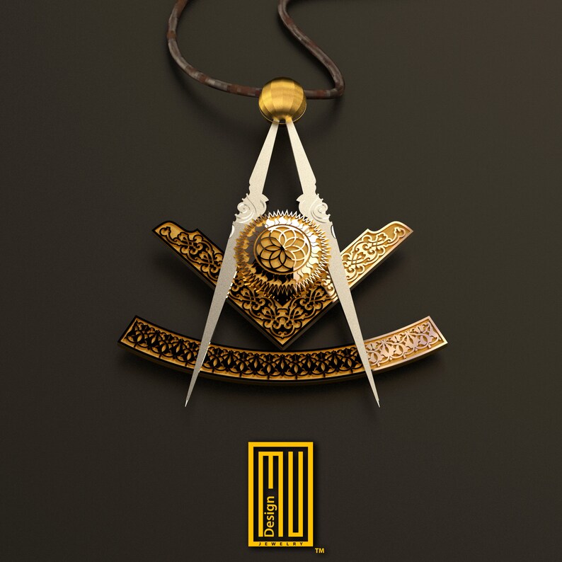 Masonic Pendant Past Master Symbol With Square - Etsy