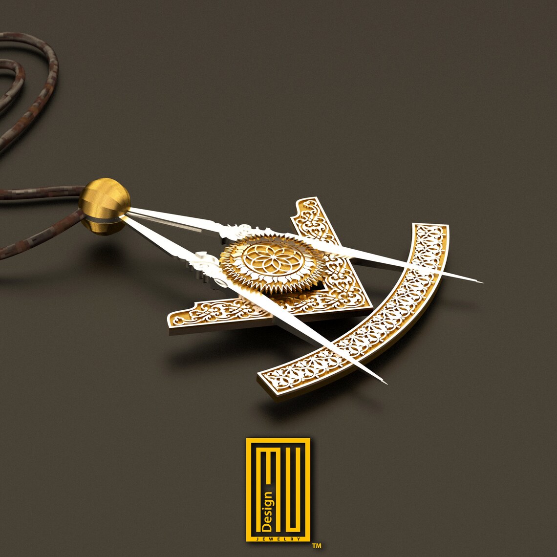 Masonic Pendant Past Master Symbol With Square - Etsy