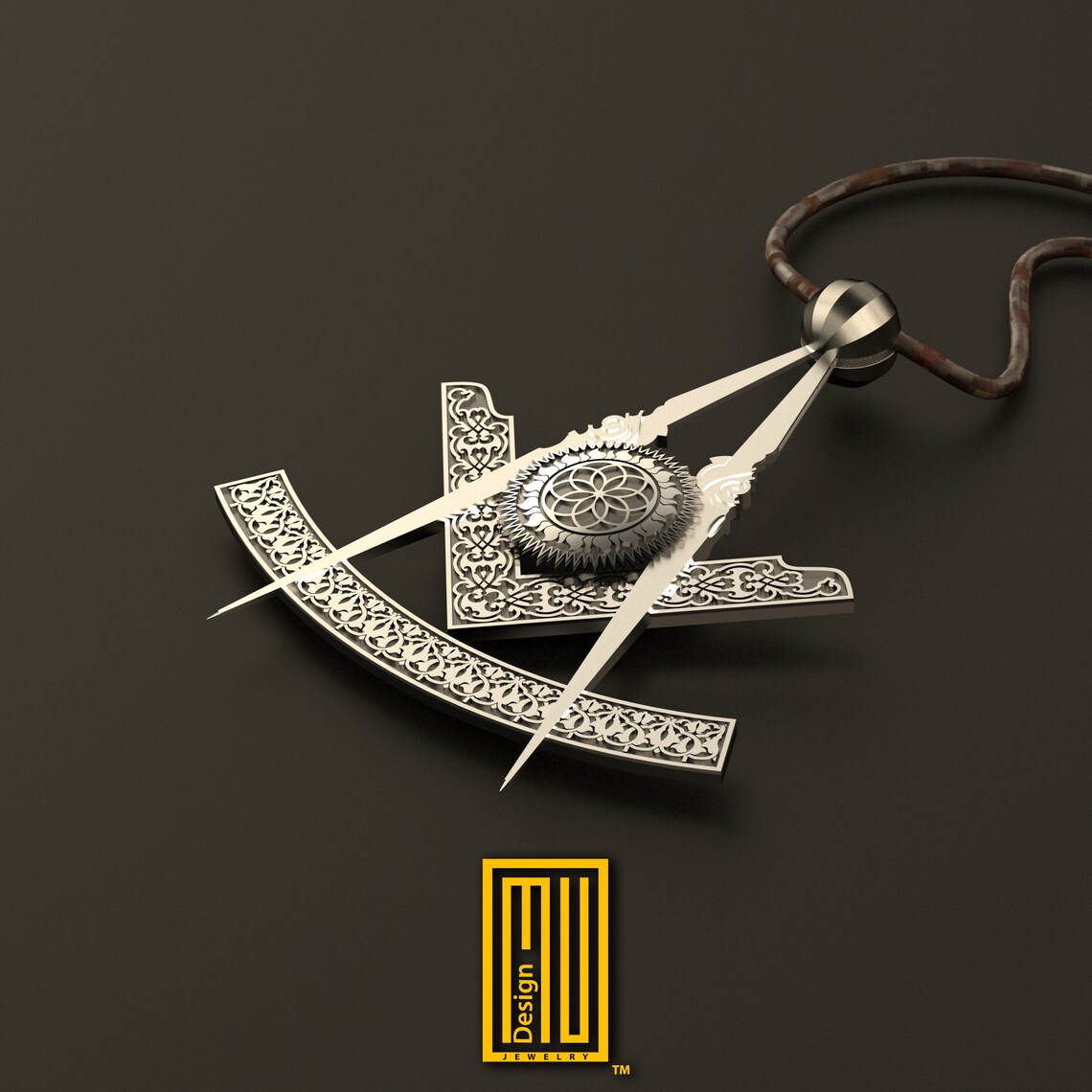 Masonic Pendant Past Master Symbol With Square - Etsy