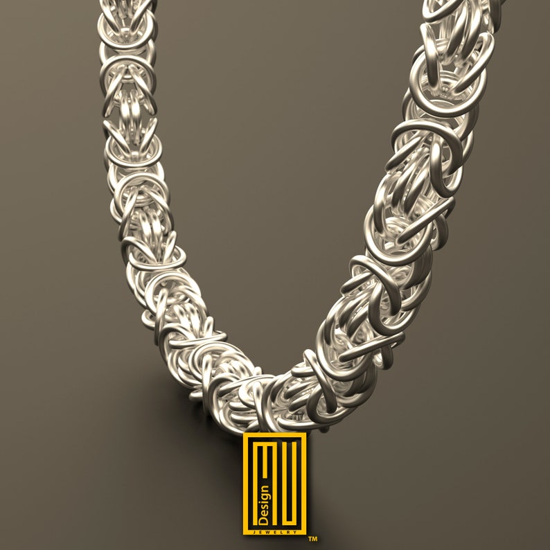 King Style Chain 925K Sterling Silver Handmade Jewelry - Etsy