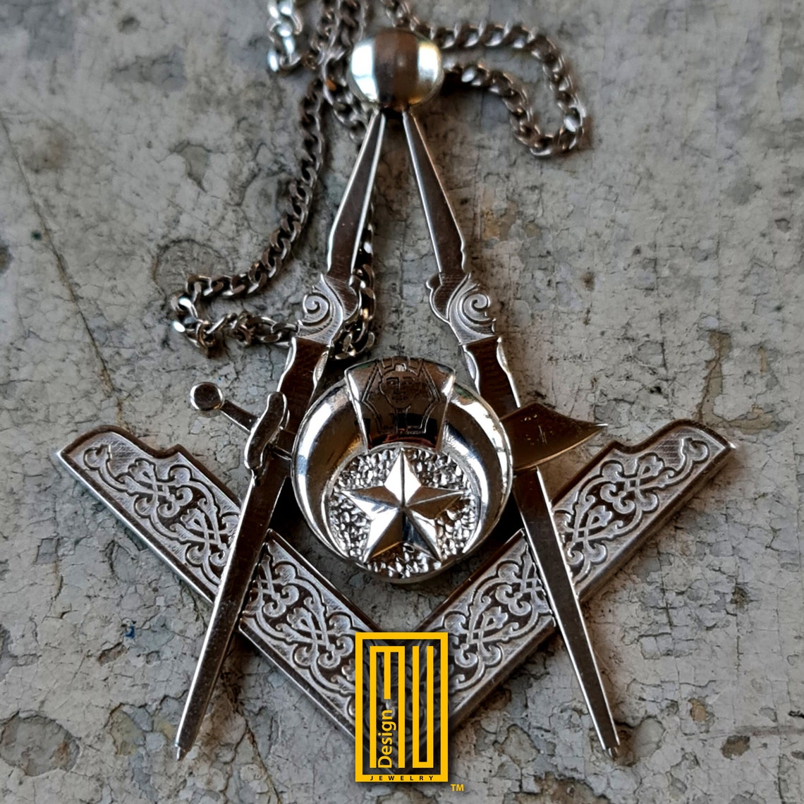 Masonic Pendant AAONMS Shriner Scimitar | Etsy