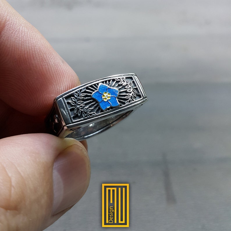 Forget Me Not Ring - Etsy