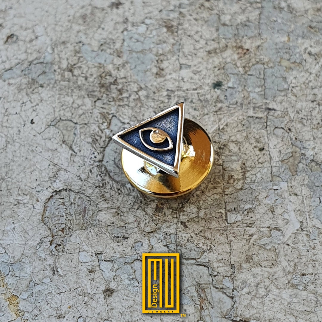 Masonic Lapel Pin With All Seeing Eye - Etsy