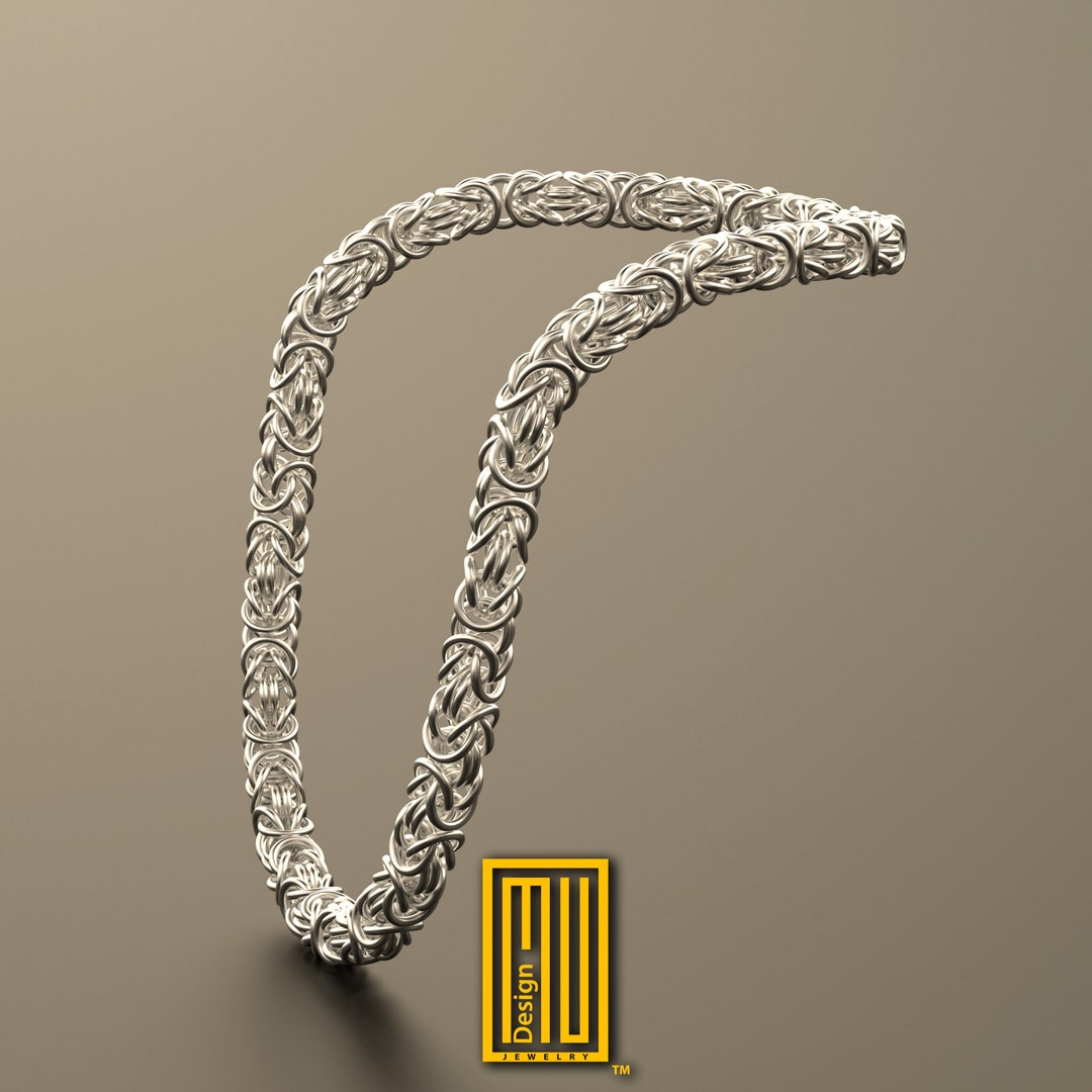 King Style Chain 925K Sterling Silver - Etsy