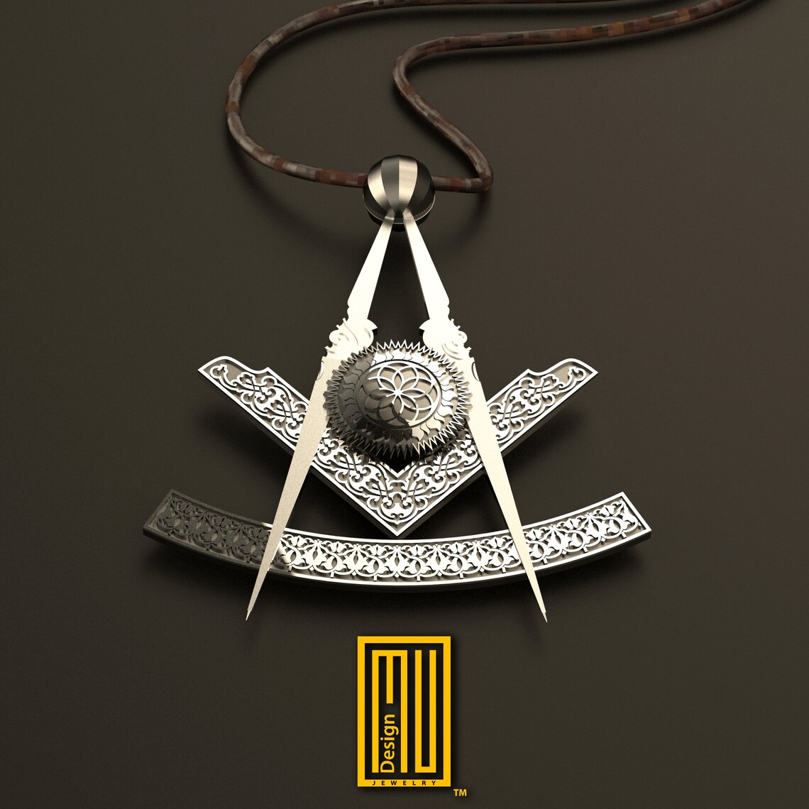 Masonic Pendant Past Master Symbol With Square - Etsy